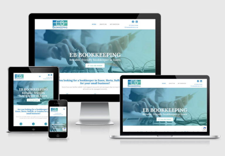 New website for bookkeeper | activ digital marketing north essex
